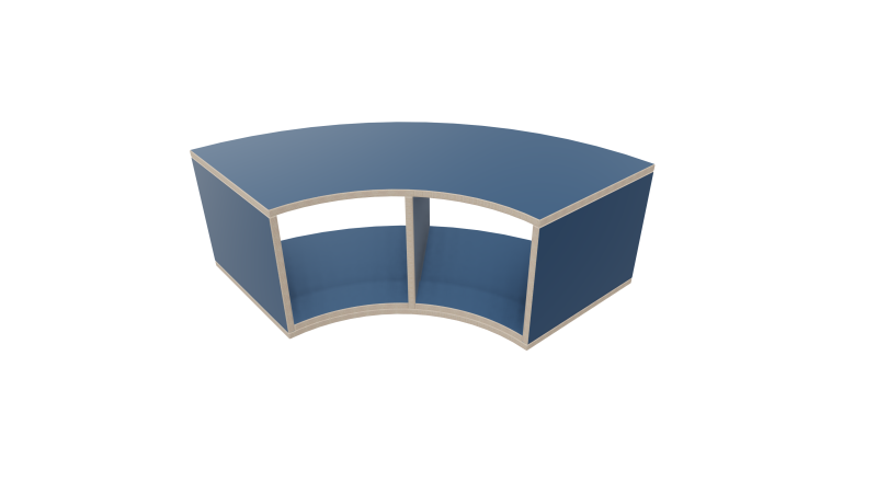 Zitbankje half rond | KH-Zitbankje halfrond